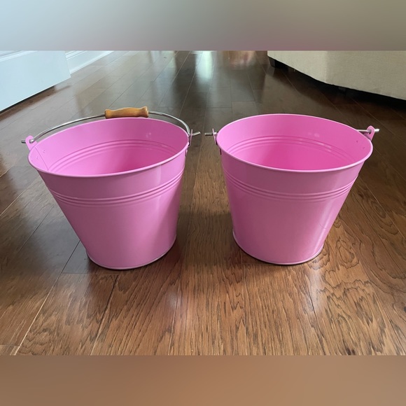 Pottery Barn Kids | Storage & Organization | Pottery Barn Pink Buckets ...